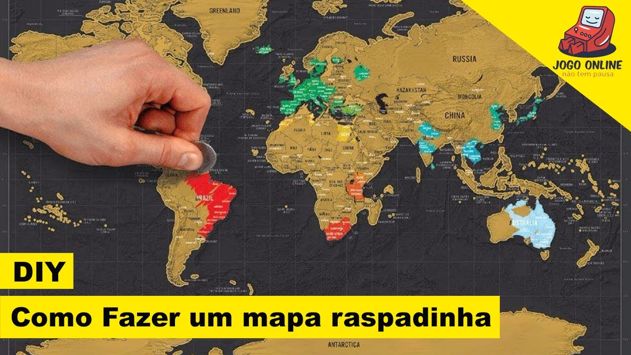 Como Fazer um Mapa Raspadinha - (NÃO COMPRE O DA PROPAGANDA É JOGAR ...