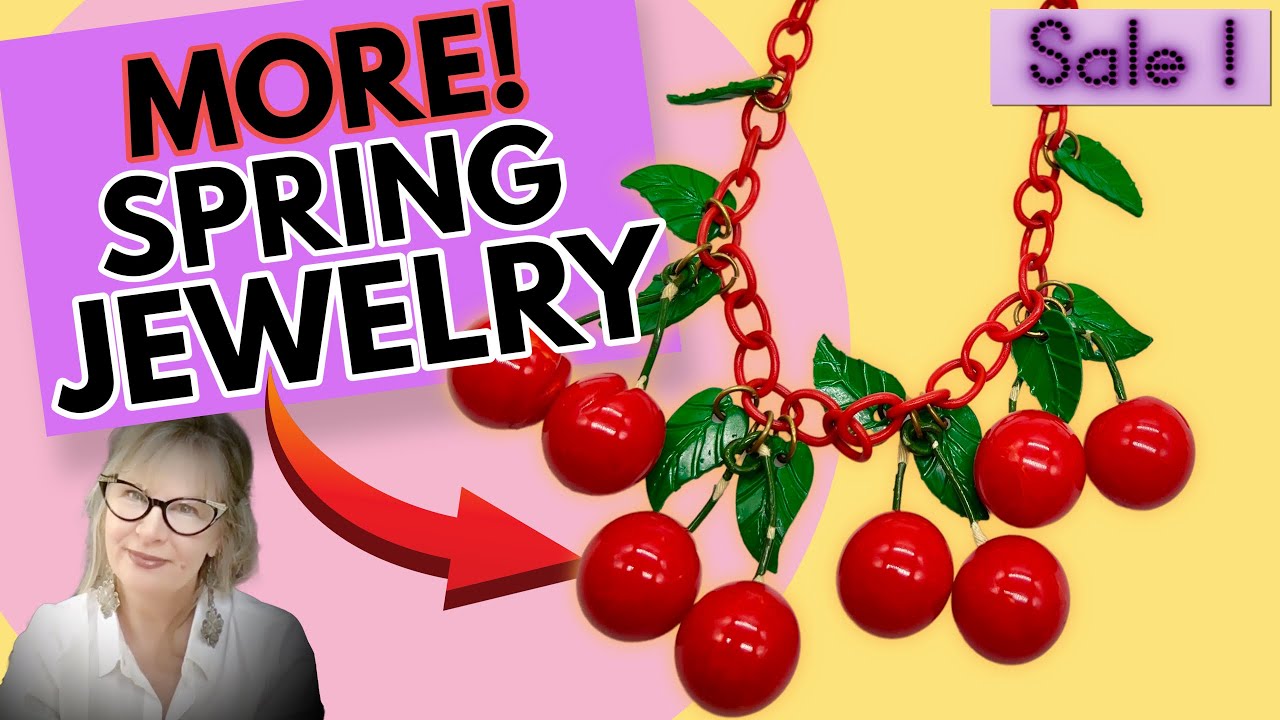 MORE Spring Time JEWELRY for SALE ! Bakelite ! - YouTube