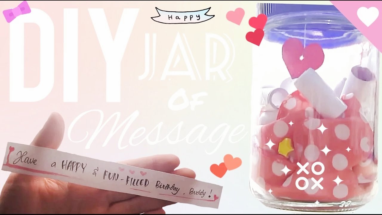 DIY Simple Gift - Message in a jar - YouTube