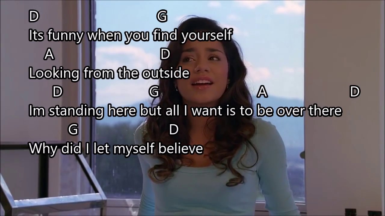 When There Was Me And You Hsm 1 Lyrics And Chords Youtube