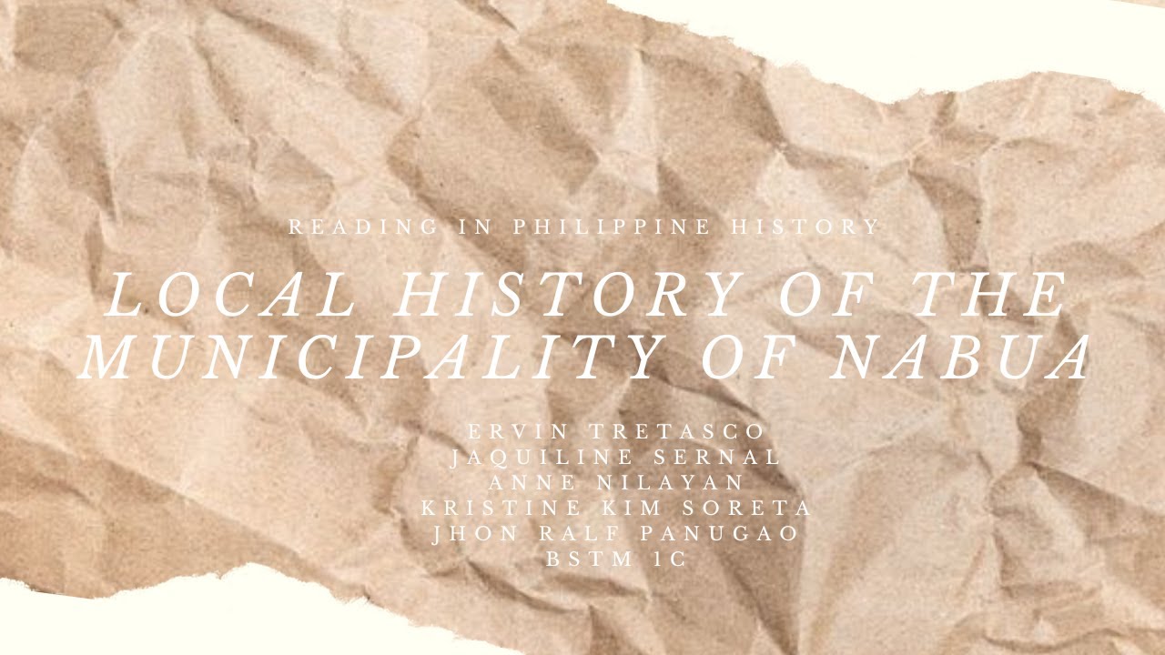 Local History of the Municipality of Nabua - YouTube