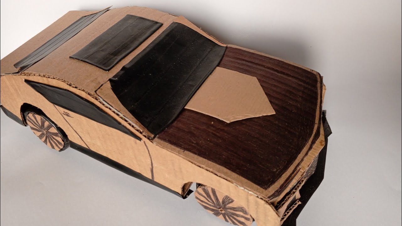 How to make Camaro with cardboard - YouTube