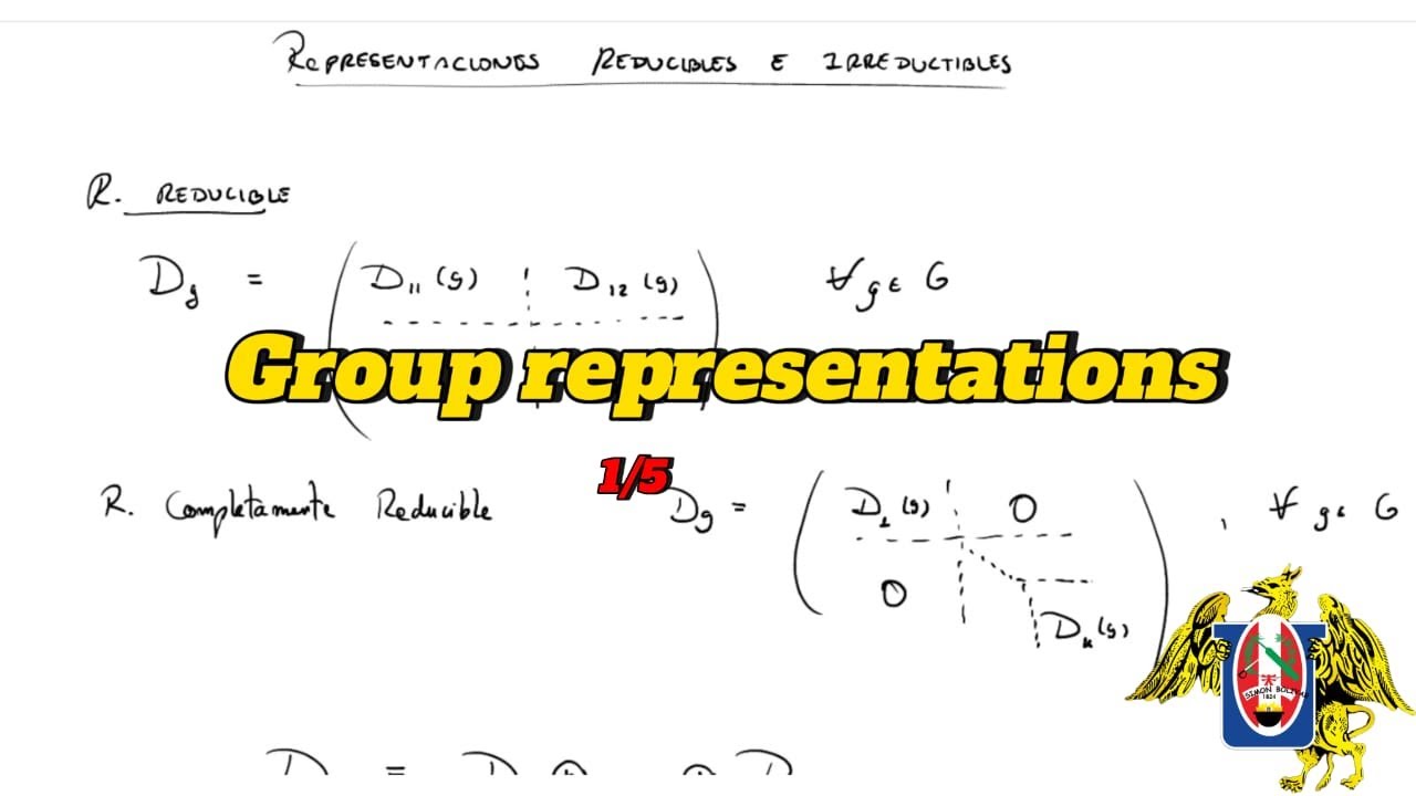 Group representations -Representaciones de grupos #teoria #de #group # ...