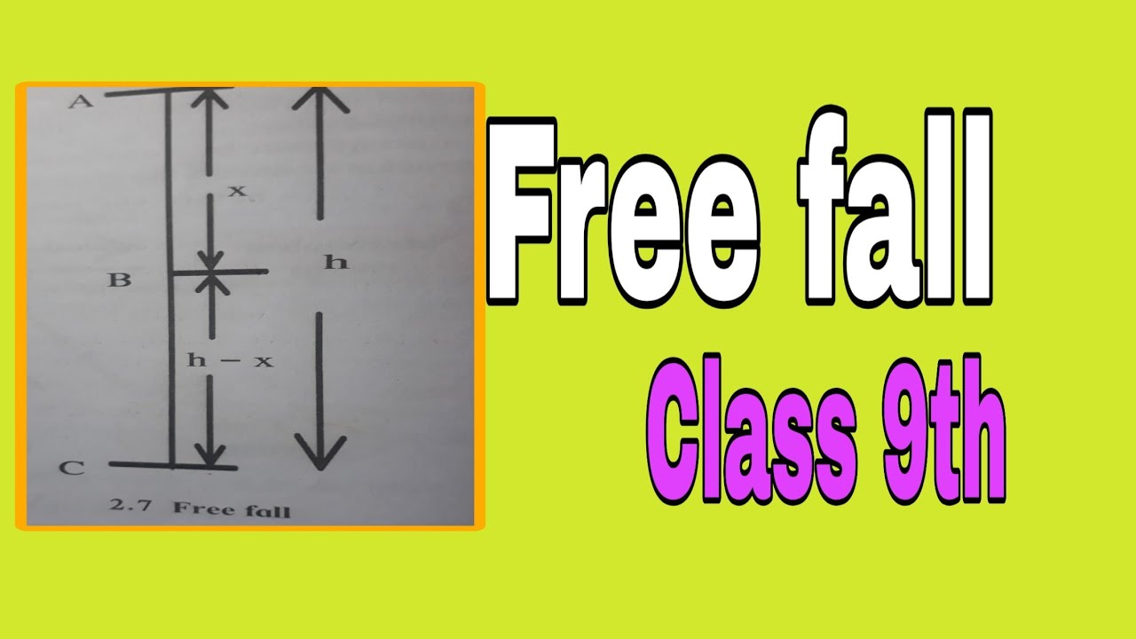 Work and Energy (class 9) V-5,Free fall - YouTube