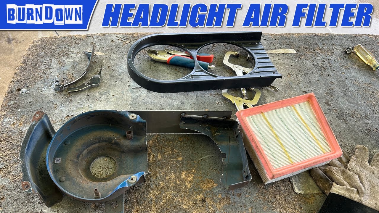 Headlight Air Filter Idea - YouTube