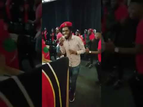 Eff student command president peter keetse singing - YouTube