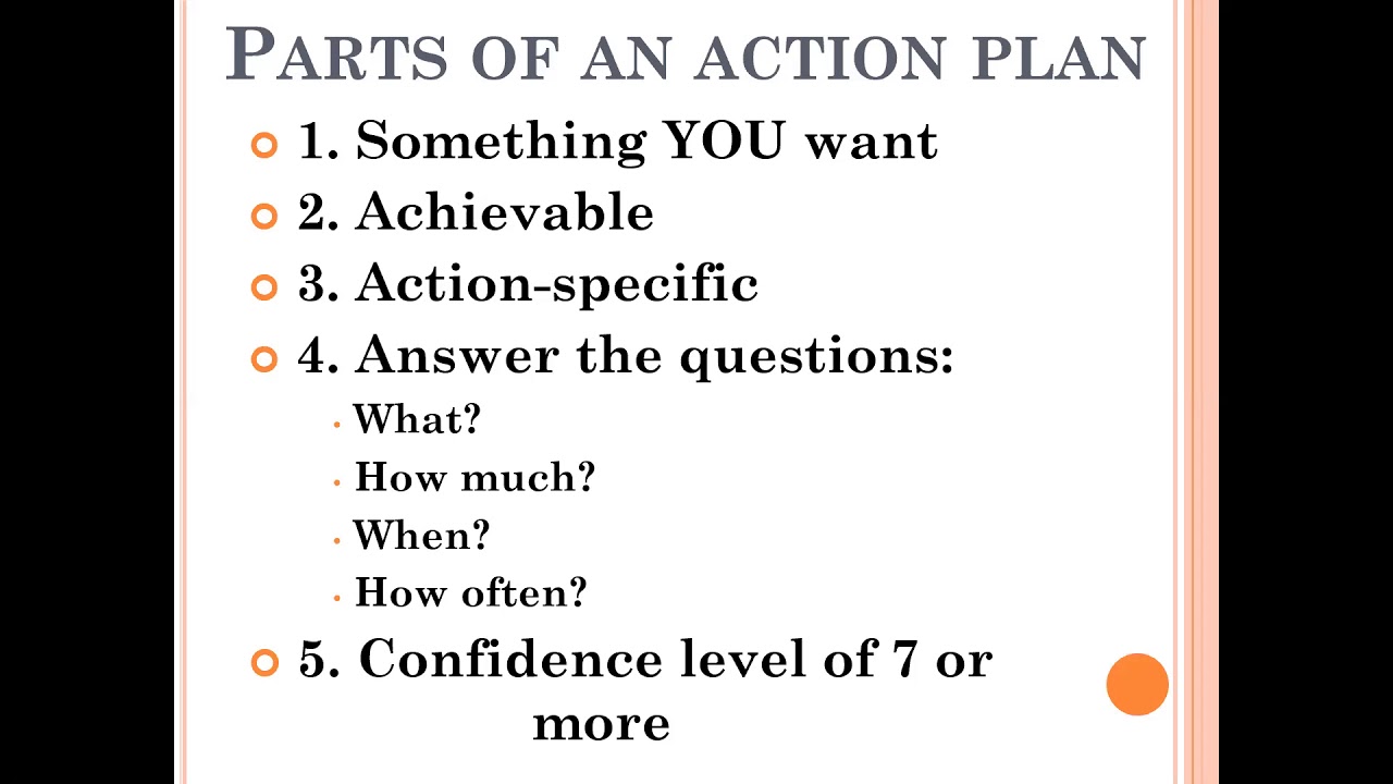 Session 8 - Individualized Action Plan - YouTube