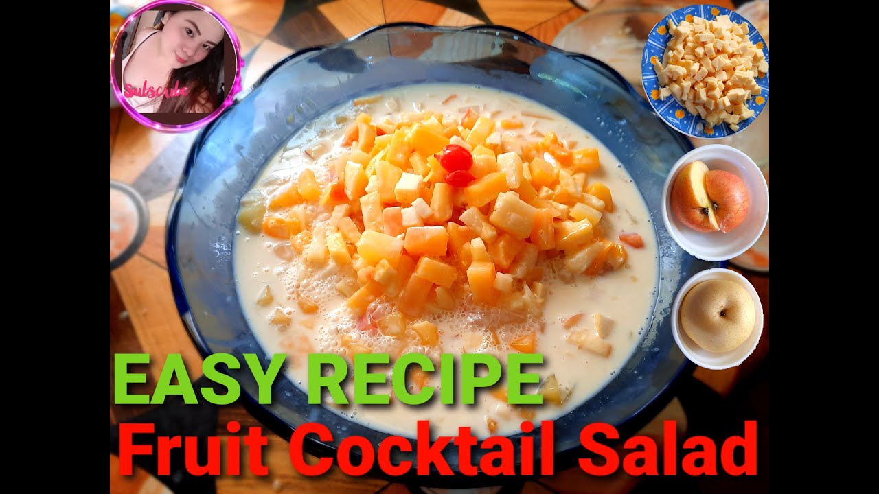 FRUIT COCKTAIL SALAD | EASY RECIPE | - YouTube