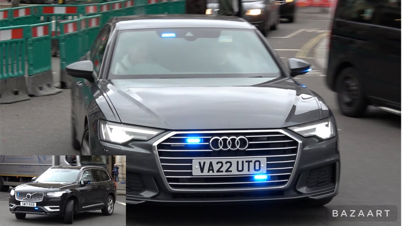 *COUNTER TERRORISM* | Unmarked Audi A6 & Volvo XC90 + two Response ...