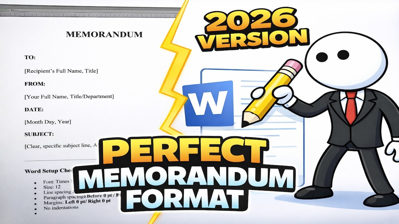 How to write a MEMORANDUM in Microsoft Word?! (2026 Version) - YouTube