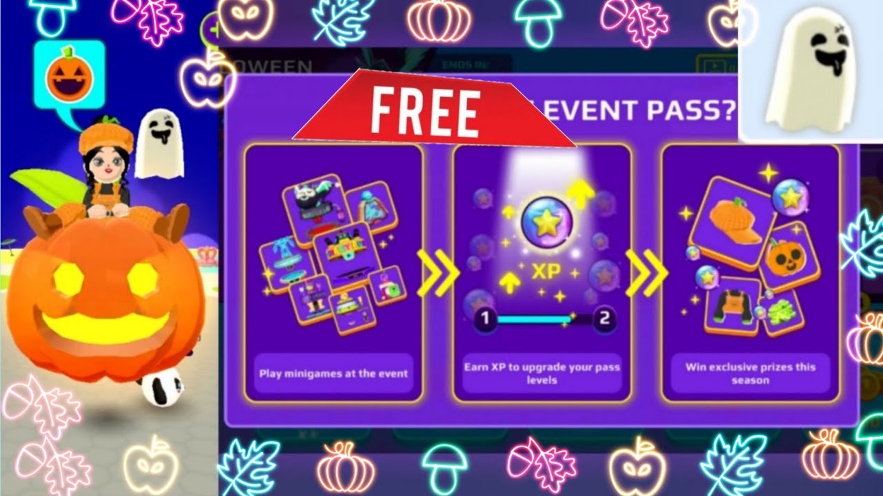 FREE EVENT PASS IN HALLOWEEN UPDATE 🎃 #pkxd - YouTube