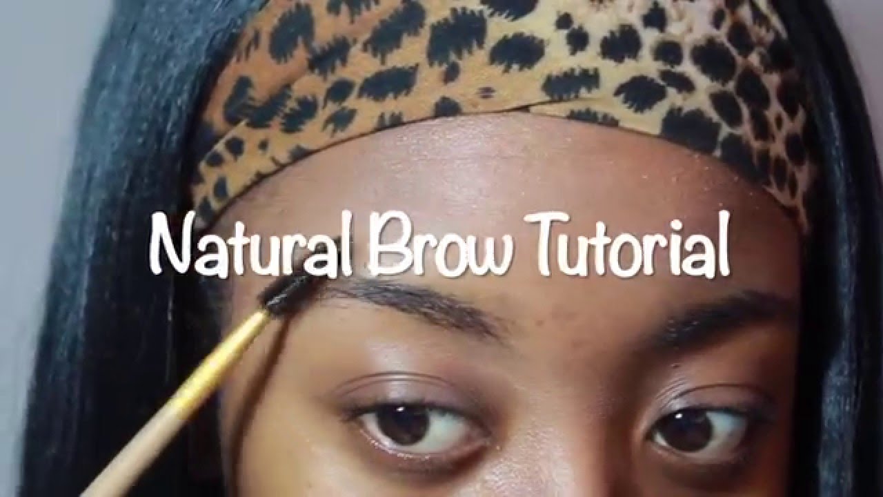 How to | Natural Brow Tutorial - YouTube