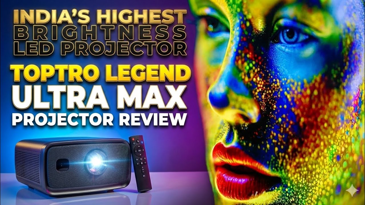 TOPTRO Legend Ultra Max Projector Review !! INDIA'S Highest Brightness ...