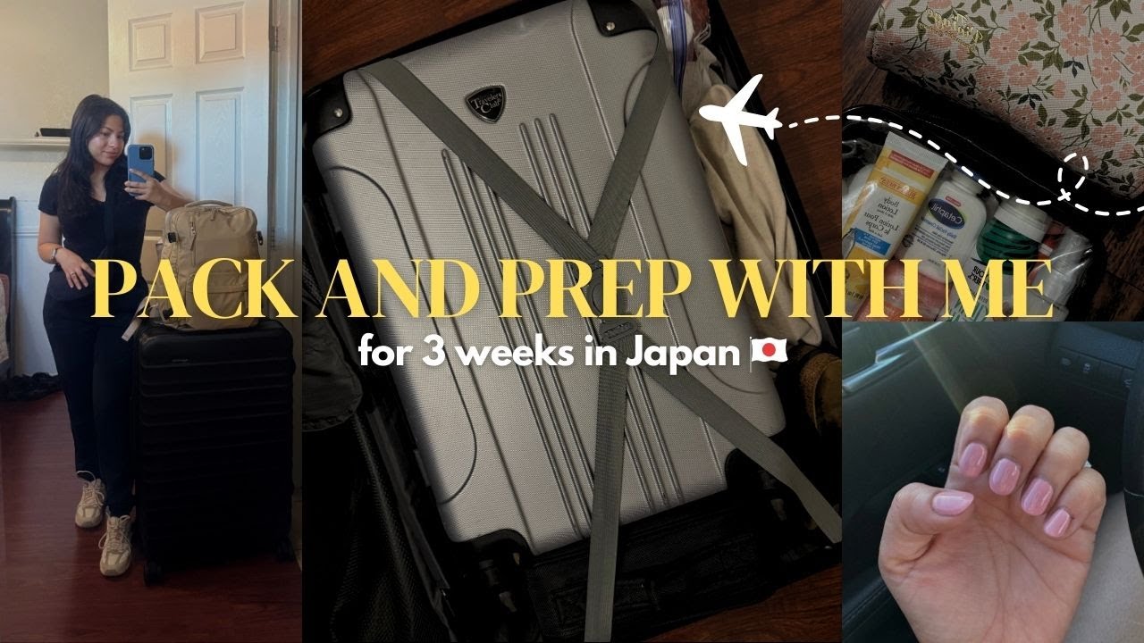PACK & PREP WITH ME for 3 week in JAPAN! 🇯🇵 - YouTube
