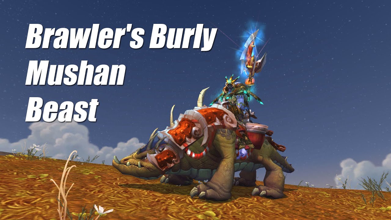 WOW ★ MOP ★ Mount #236 ★ Kräftiges Mushan des Grubenkämpfers ★ Hunter ...