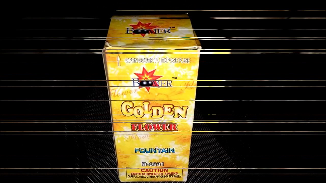 Golden Flower Fountain - BOOMER Fireworks - YouTube