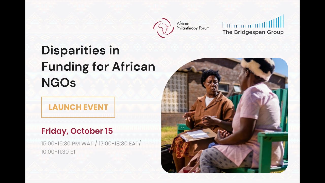 Launch Event: Disparities in Funding for African NGOs - YouTube