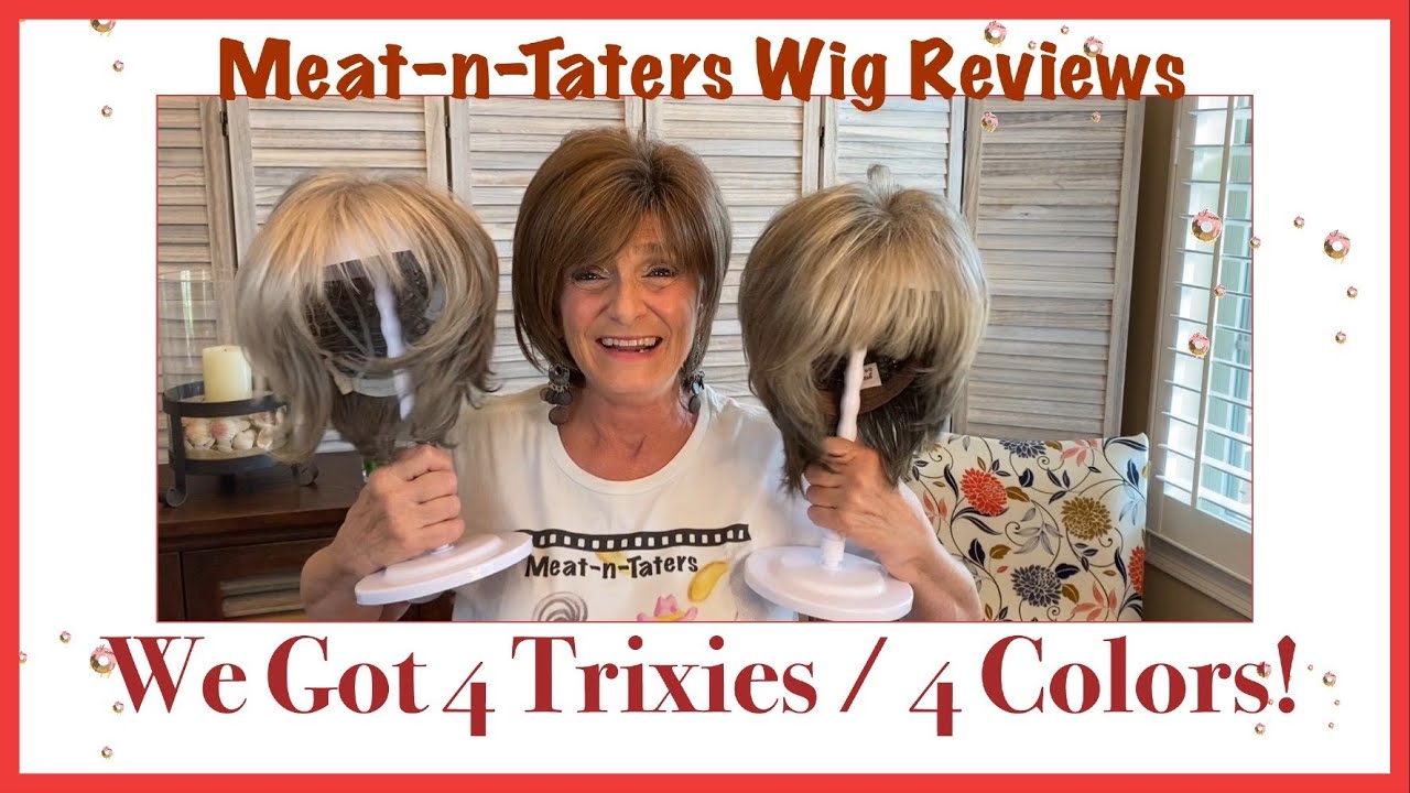 Trixie by Godiva's Secret Wigs in 4 colors! 2 Brunettes and 2 Greys ...