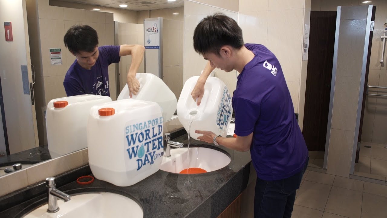 SG World Water Day 2018: Water Rationing Exercise at NUS - YouTube