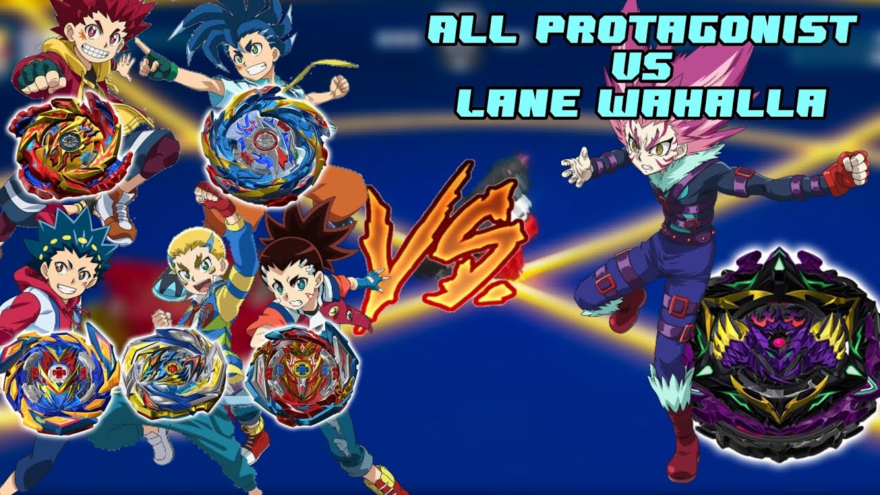 Lane Wahalla VS All Seasons Protagonist | Beyblade burst Quad strike ...