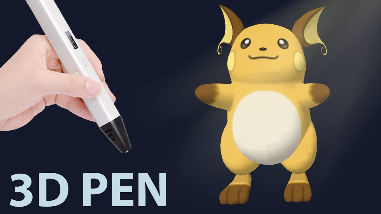 3D Pen - Pikachu phát sáng, Vẽ pokemon bằng bút 3D - YouTube