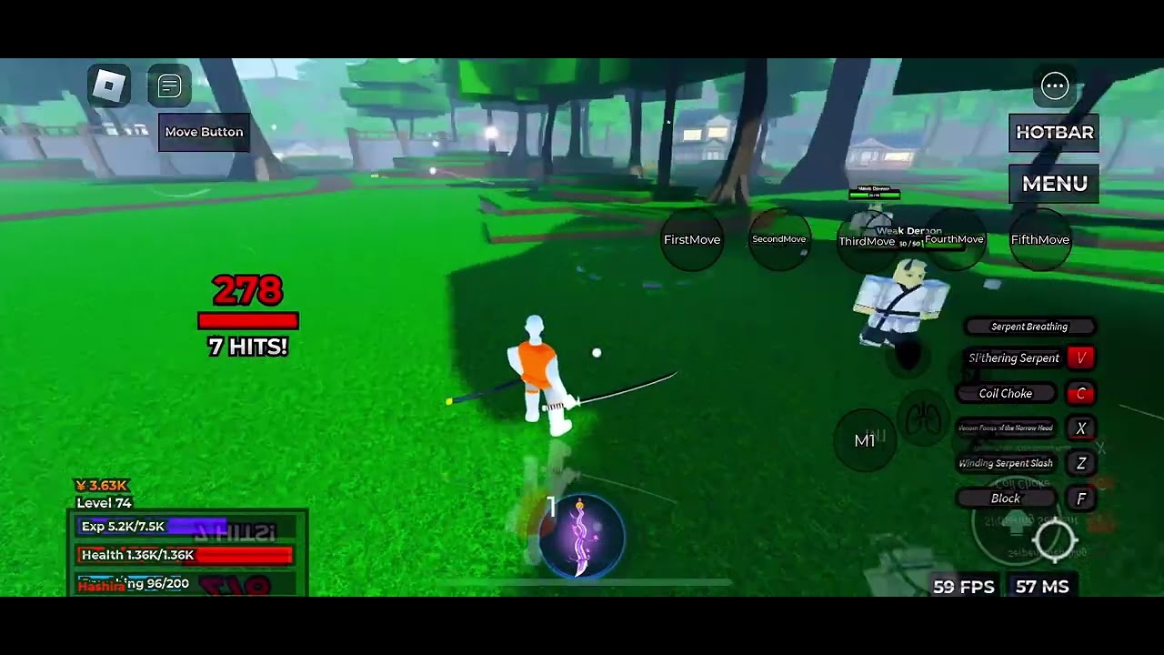 Snake breathing showcase roblox weak legacy 2 - YouTube