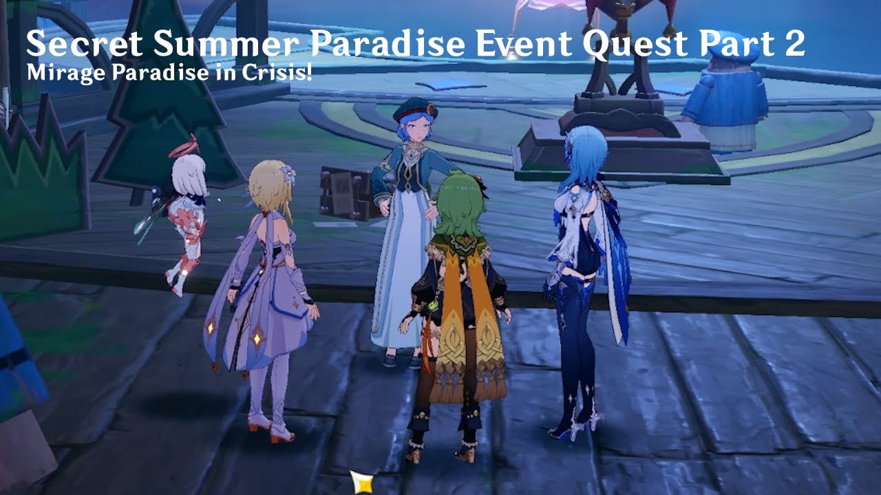 Secret Summer Paradise Event Quest Part 2 | Mirage Paradise in Crisis ...