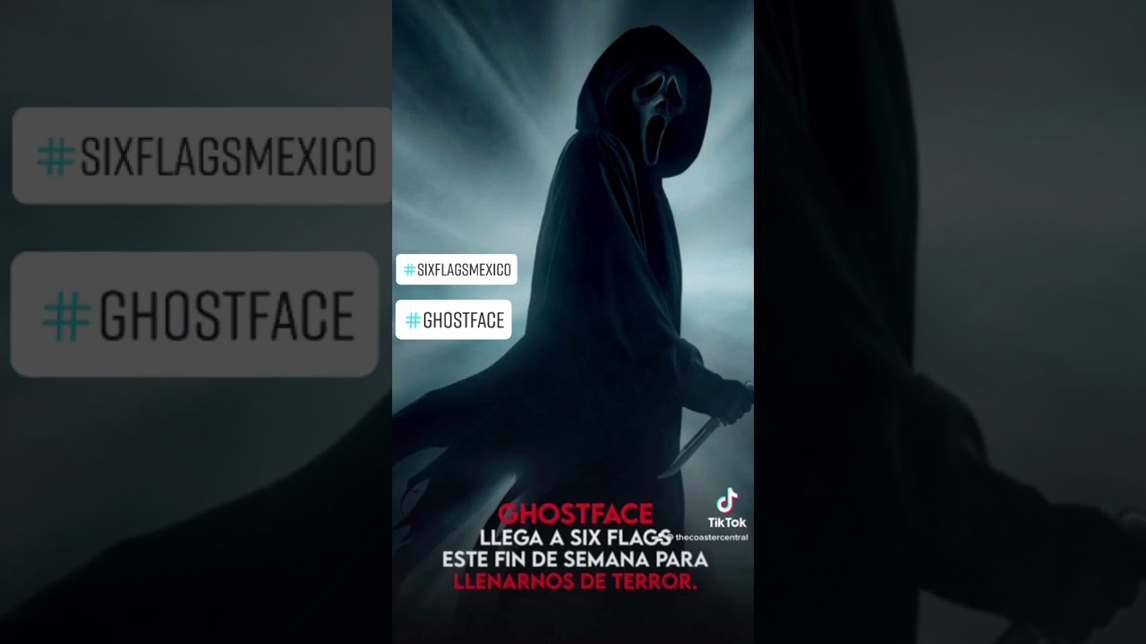 Ghostface llega a Six Flags México en Festival del Terror - YouTube