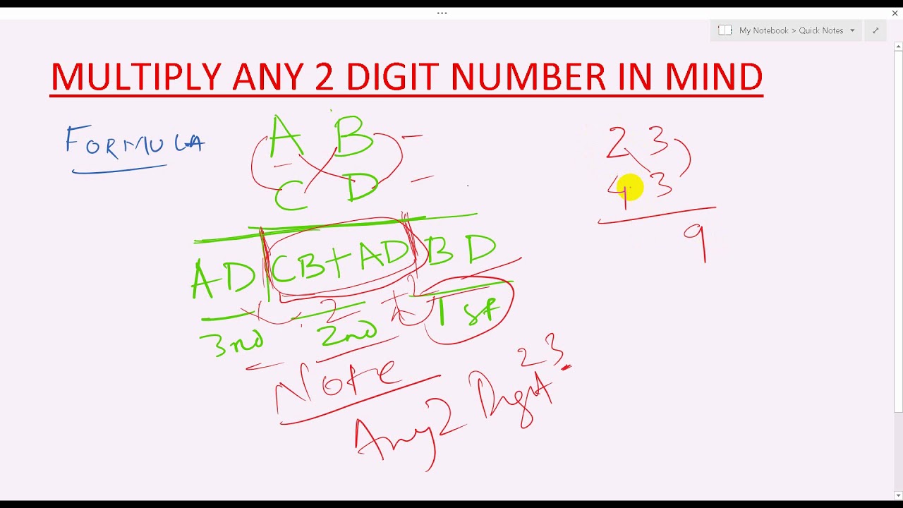 Multiplication Of 2 Digit Number In Mind Trick YouTube Multiplication Of 2 Digit Number In Mind Trick YouTube