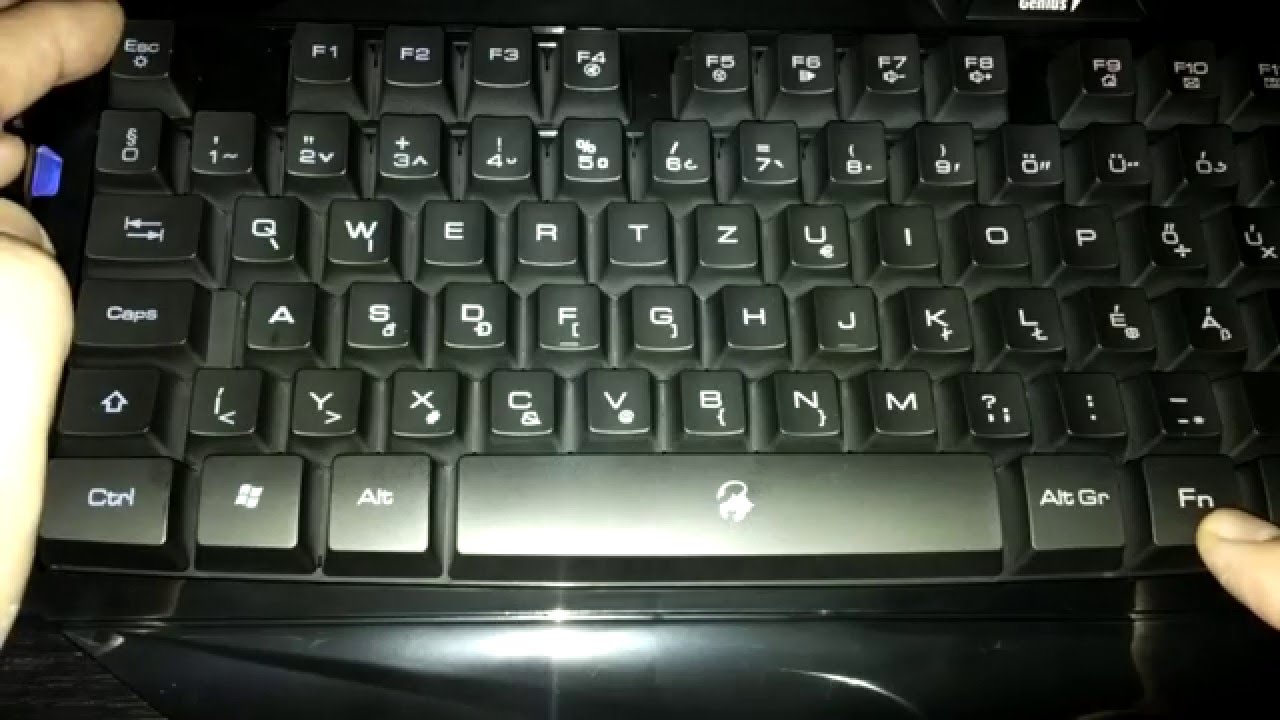 Genius Scorpion K5 Backlight Modes - YouTube