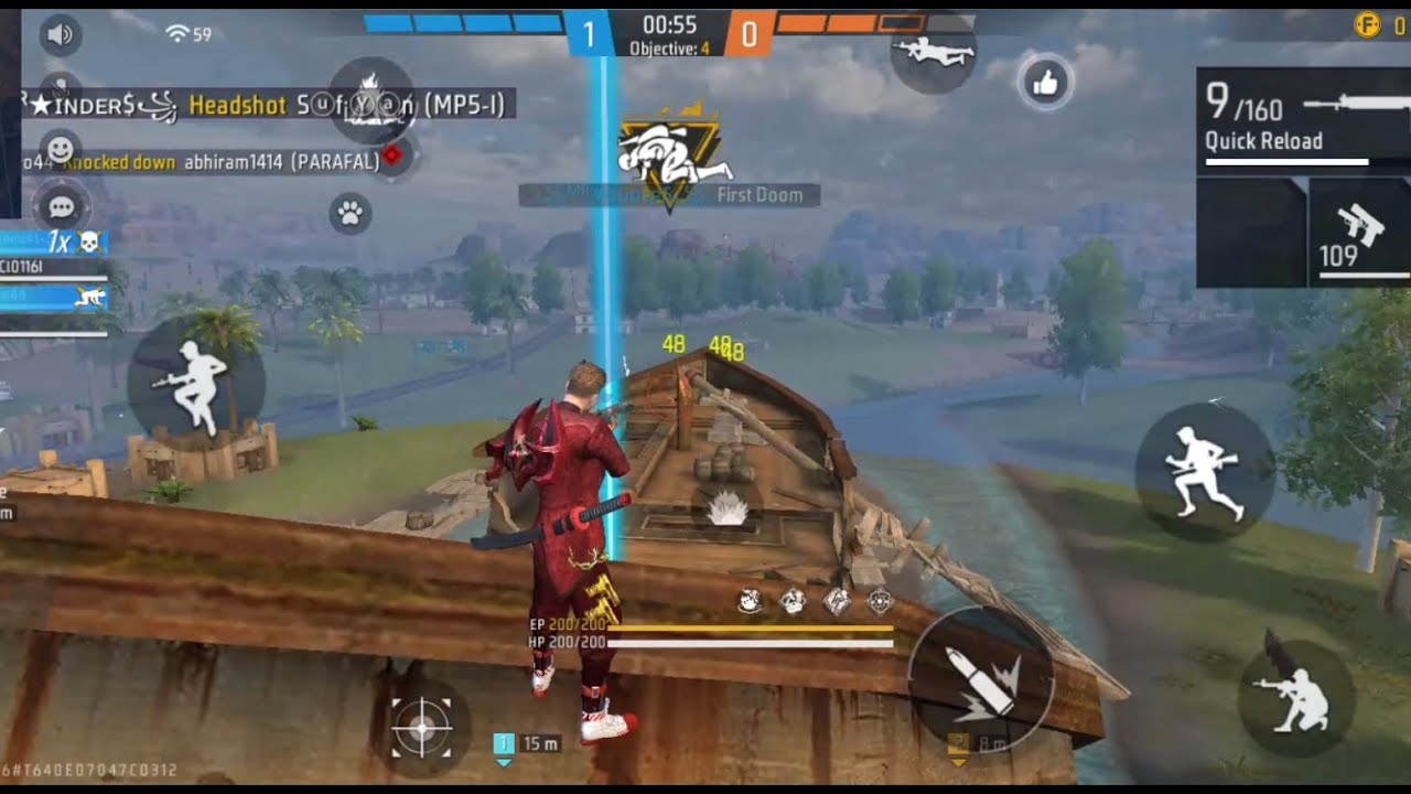 🔥SOLO GAMING FREE FIRE CS-RANKED PUSH HEDSHOT GAEMPLAY VIDEO GRENA FREE ...