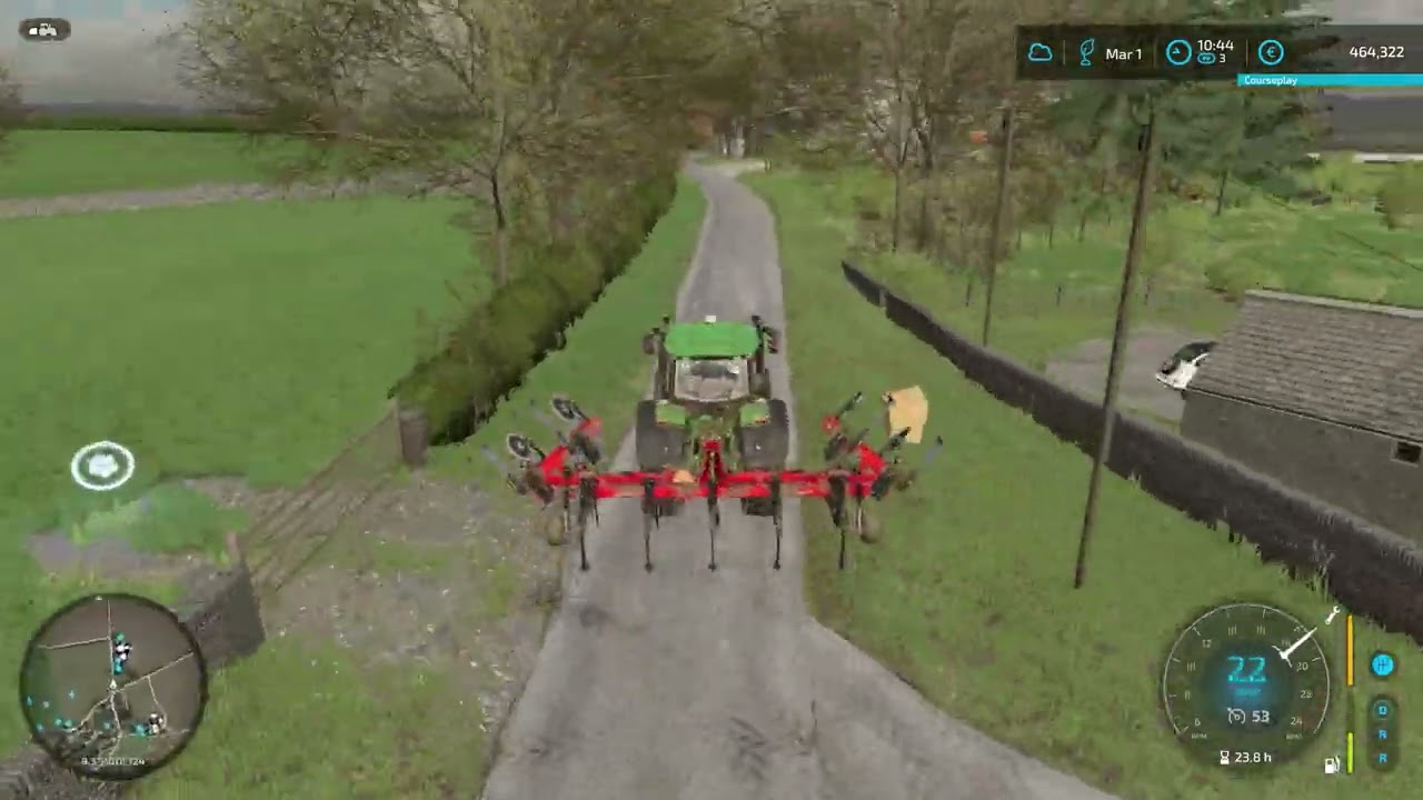 fertilizing the last field (calmsden farm) #91 Farming Simulator - YouTube