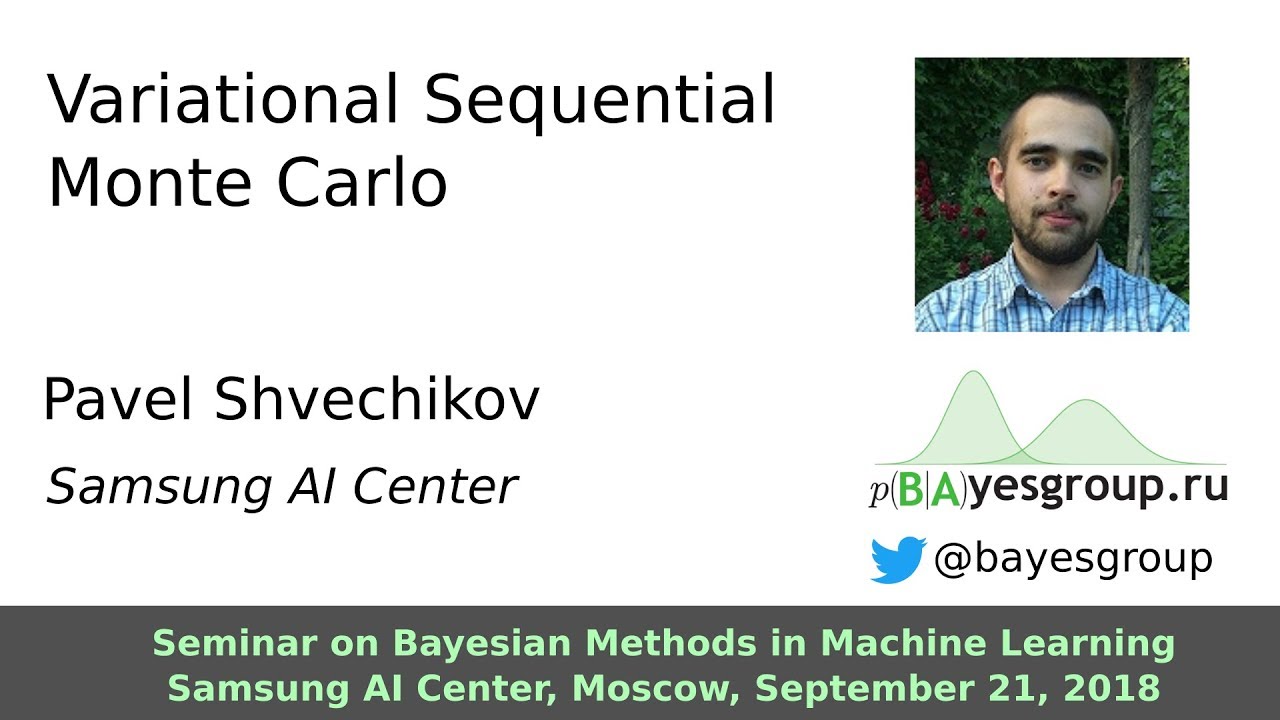 Variational Sequential Monte Carlo - YouTube