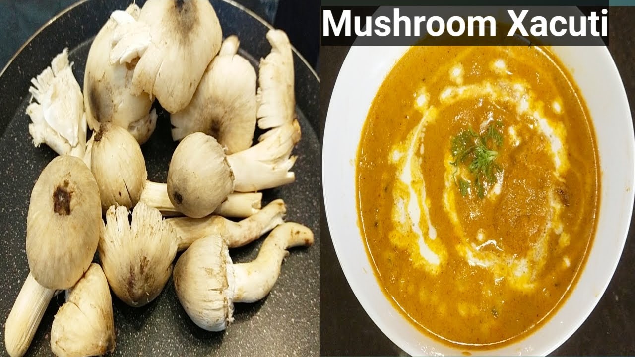 Mushroom Xacuti, Goan special Mushroom Xacuti, Alambi masala recipe ...