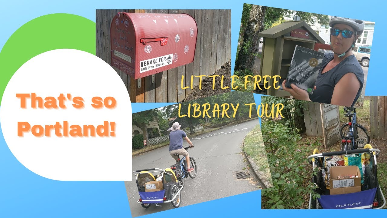 Little Free Library Tour and Un-haul in Portland Oregon - YouTube