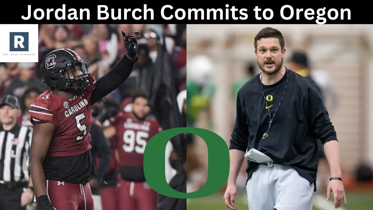 Jordan Burch Commits to Oregon: Oregon Football Recruiting Update - YouTube