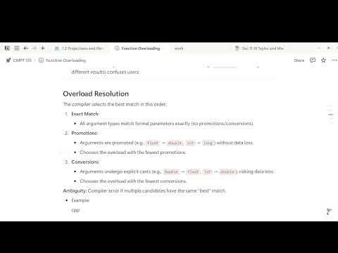Function Overloading - YouTube