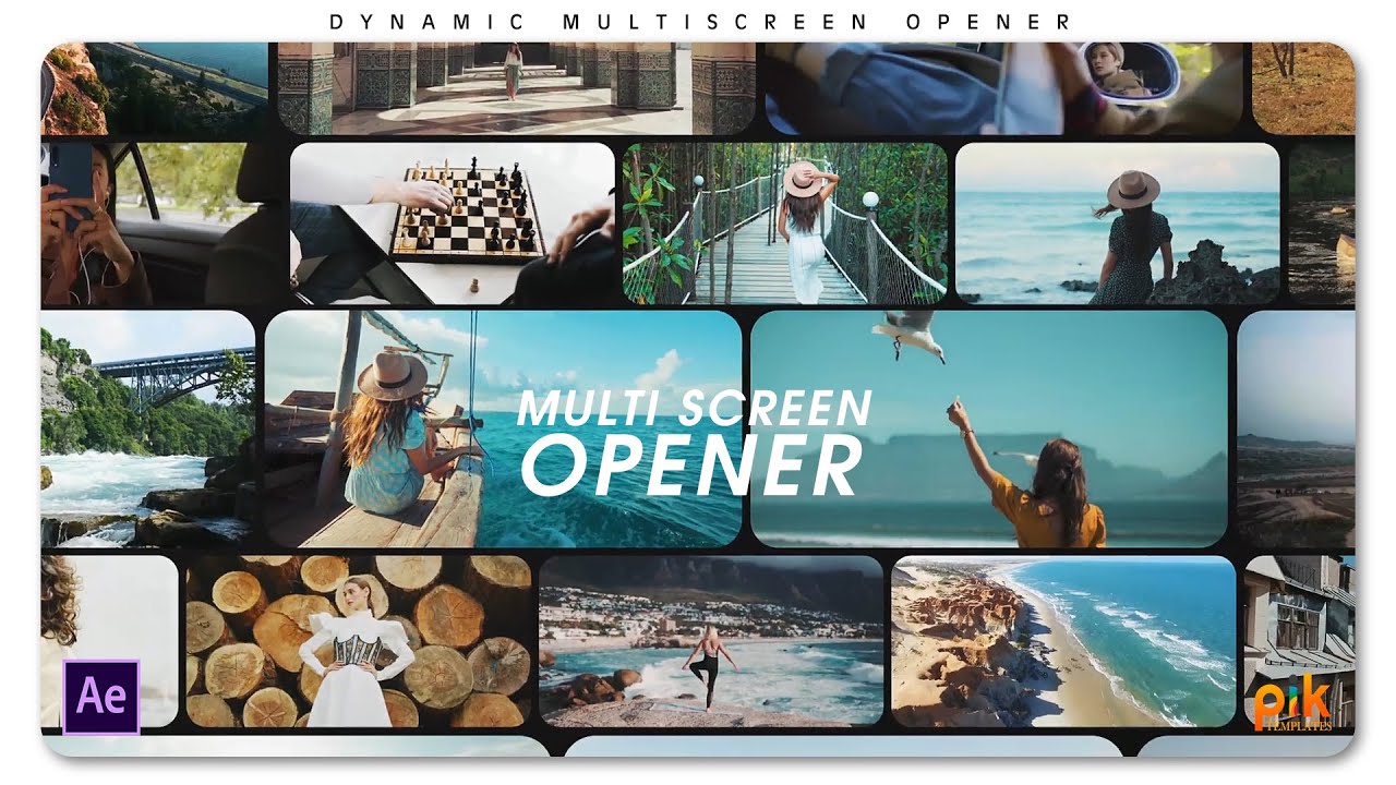 Dynamic Multi Screen Opener - Free After Effect Template - YouTube