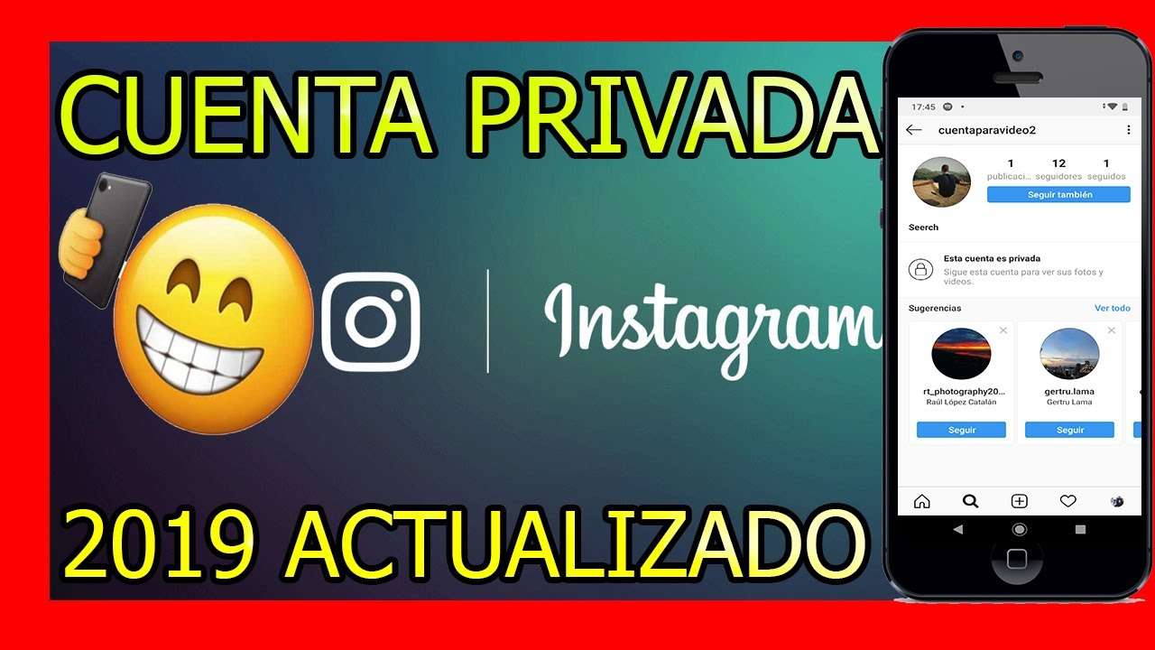 Como Poner CUENTA PRIVADA💥 en INSTAGRAM📲 [2019][IPHONE o ANDROID] - YouTube