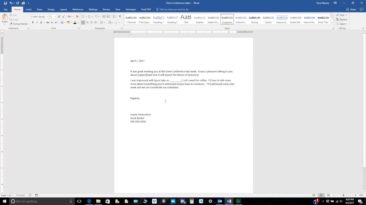 Using Mail Merge in Word 2016 to create multiple letters - YouTube
