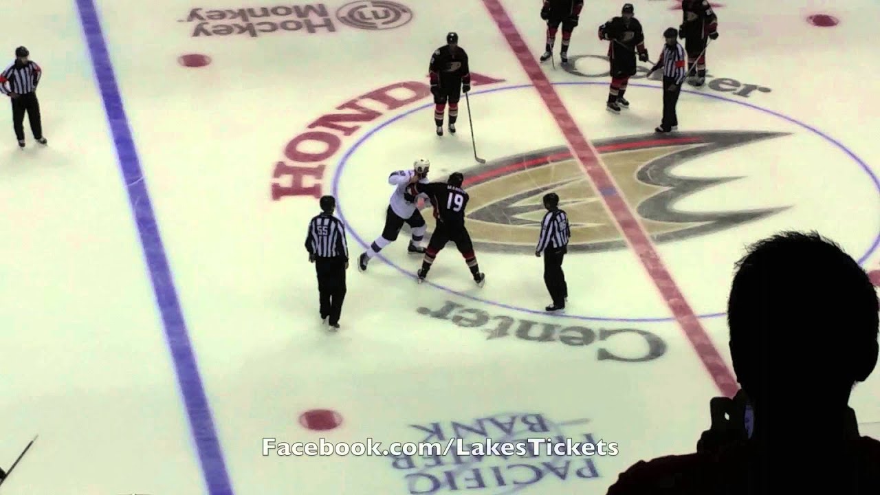 Pat Maroon vs Frazer McLaren Ducks vs Sharks NHL Preseason Fight Oct. 3 ...