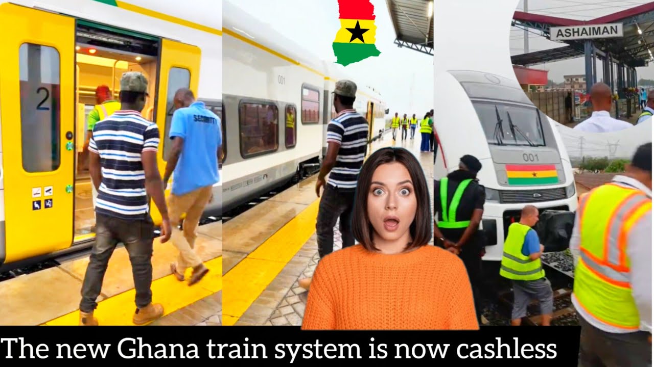 Ghana new train is officially launched and is cashless - YouTube