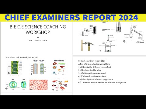 2024 BECE Integrated Science CHIEF EXAMINERS REPORT - YouTube