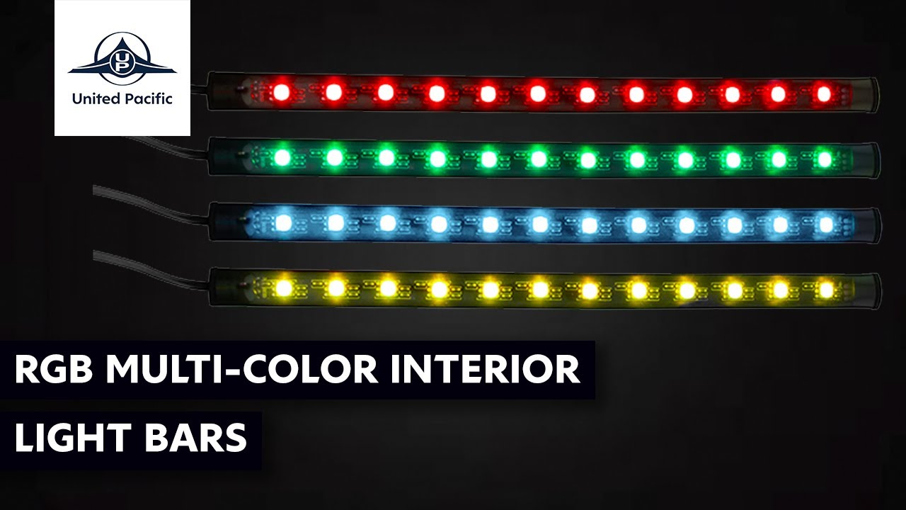 LED RGB Multi-Color Interior Light Bars | United Pacific - YouTube