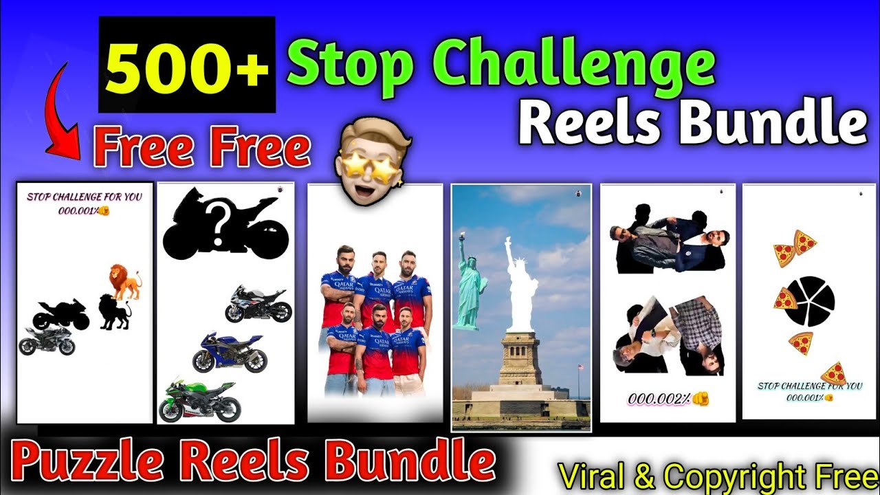Free 500+ Puzzle Reels Bundle Free / Ai Reels Bundle / Stop Challange ...