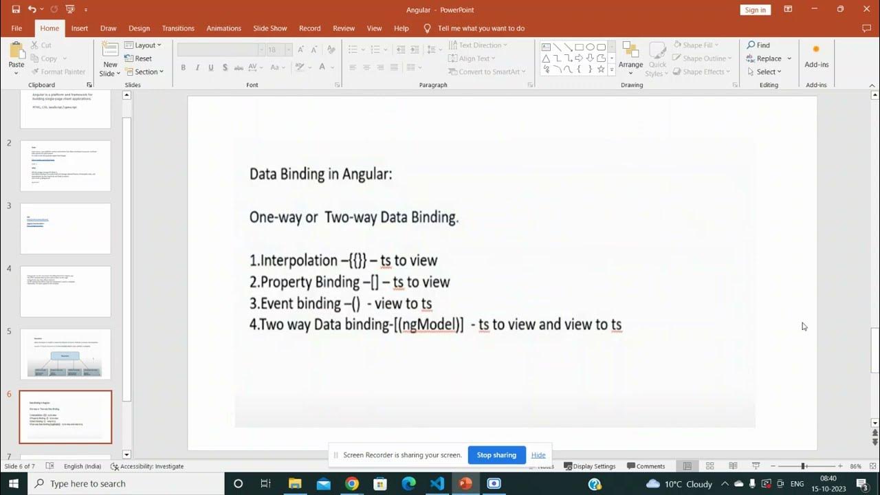 Databinding In Angular Interpolation Youtube