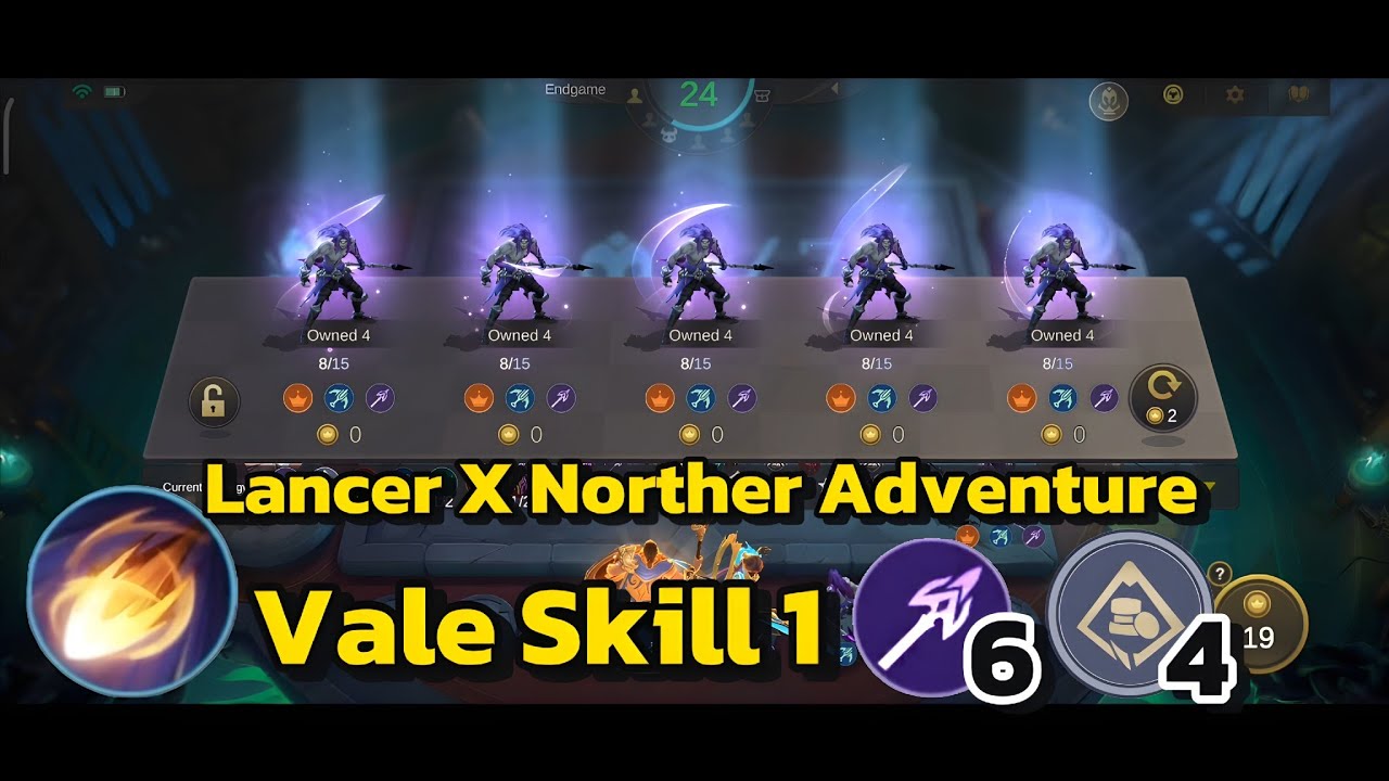 Perfect way to use Vale skill 1| Lancer with Northern Adventure| Magic ...