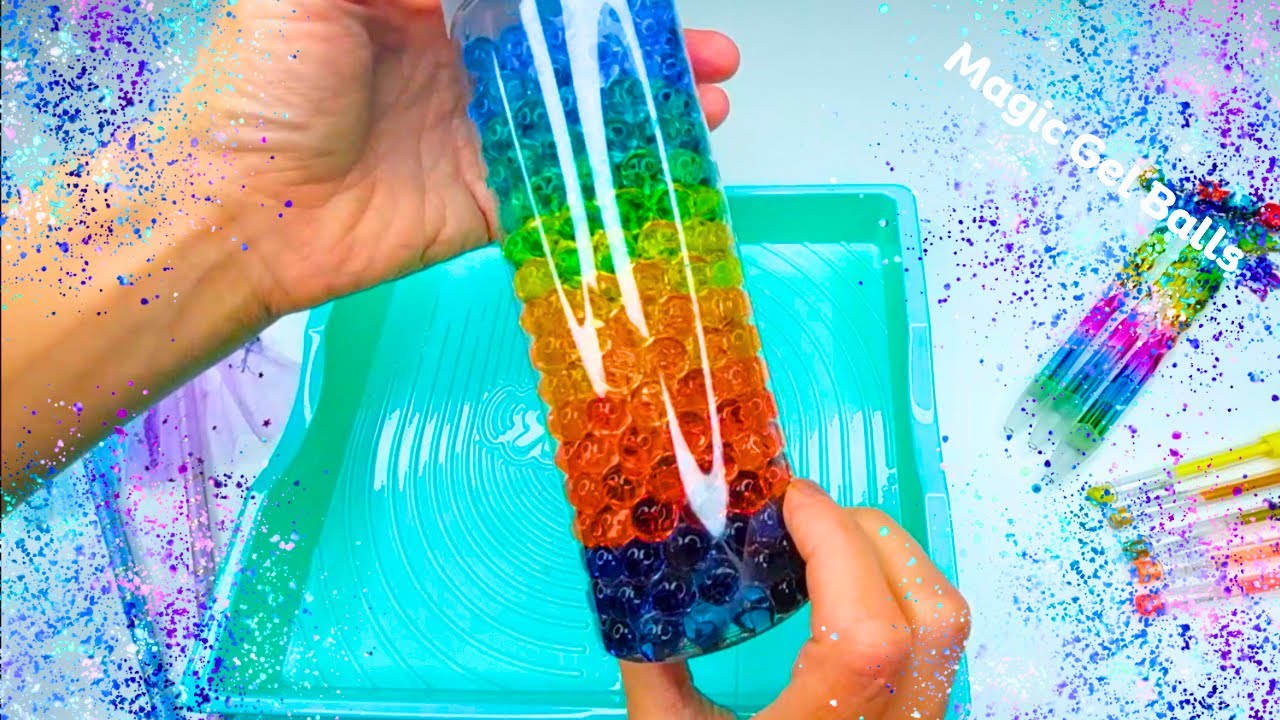Satisfying Video l How to make Mixing Slime Foot into Bathtub & Rainbow ...
