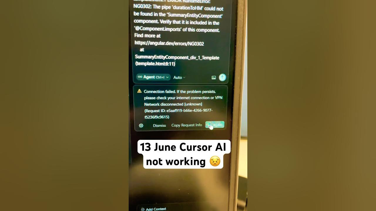 Cursor AI down on 13 June 2025! क्या हो गया? 🤖 #CursorAI #TechIssue #aitools #cursoraidown # ...
