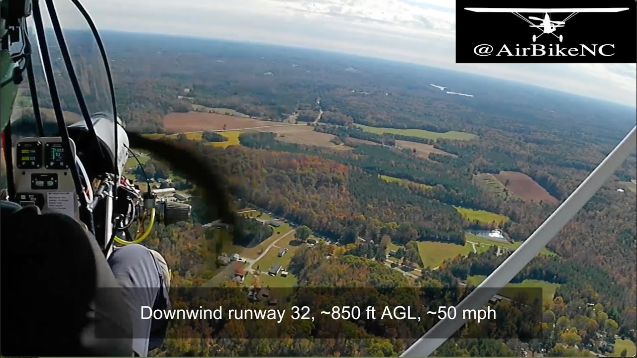 AirBike Ultralight Aircraft - Landing Pattern with altitudes and speeds ...